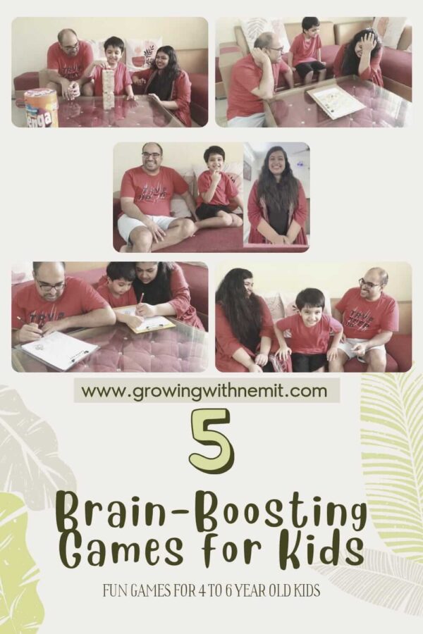 5 Fun Brain-Boosting Games for 4 to 6 year old Kids - Growing With Nemit